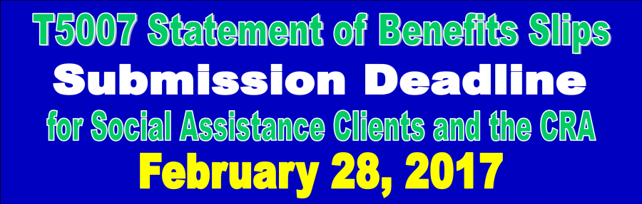 It's Time to Issue T5007 Slips : A.D. Morrison & Associates Ltd.