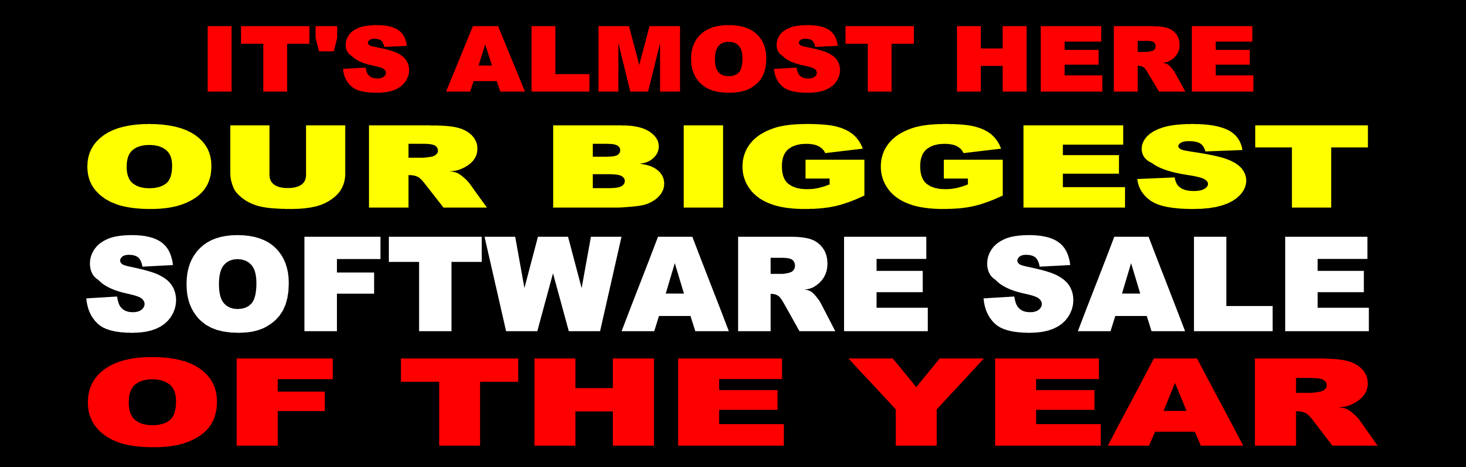 Our Biggest Software Sale of the Year Begins November 27 : A.D ...