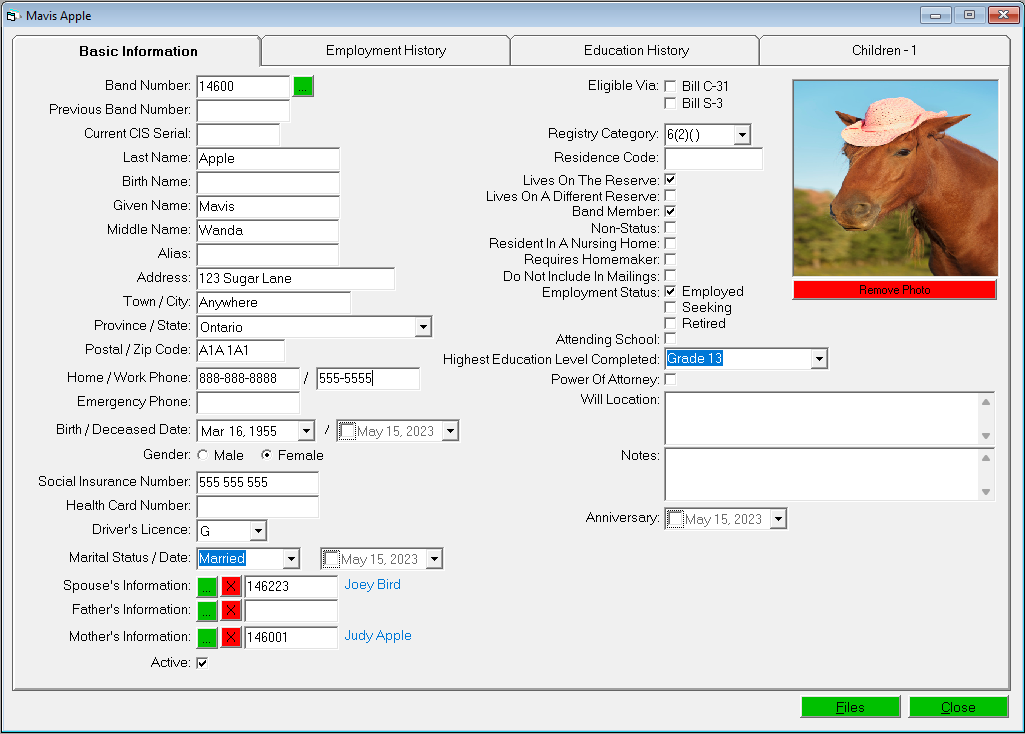 First Nation Software - Membership : A.D. Morrison & Associates Ltd.